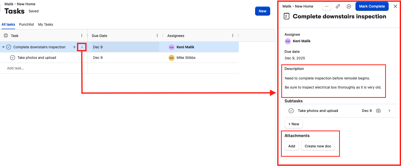 Tasks Overview