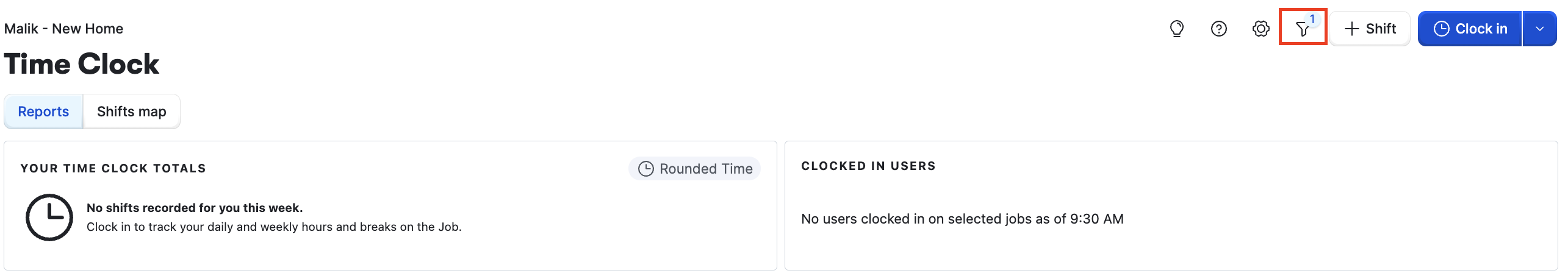 Time Clock Overview